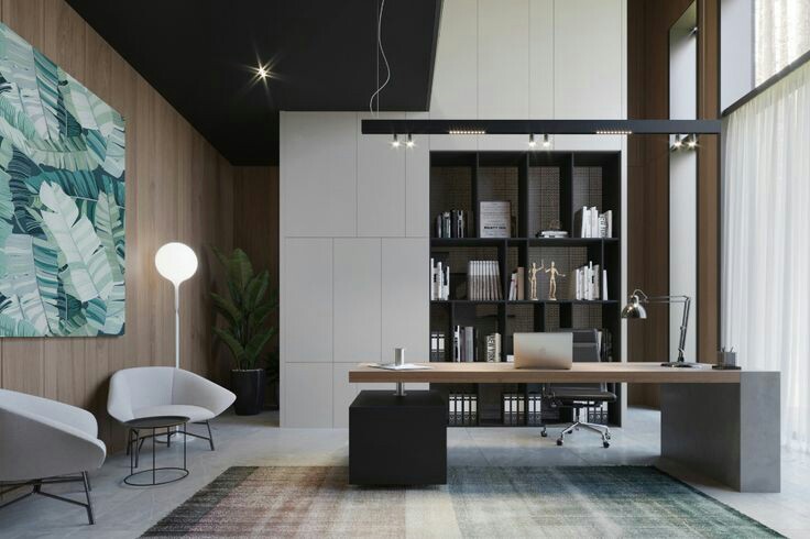 5 Ide Desain Ruang Kerja Luas dan Open Space yang Modern Banget - Teak ...