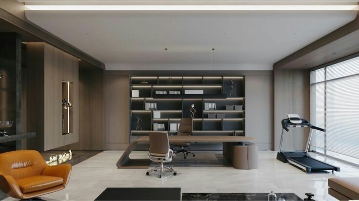 5 Ide Desain Ruang Kerja Luas dan Open Space yang Modern Banget - Teak ...