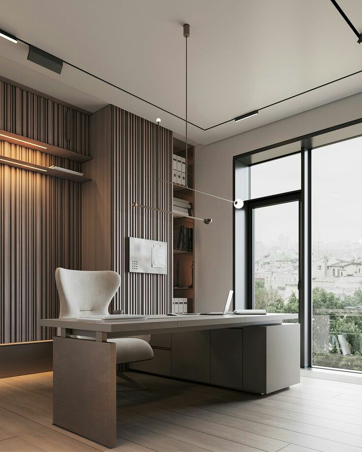 5 Ide Desain Ruang Kerja Luas dan Open Space yang Modern Banget - Teak ...